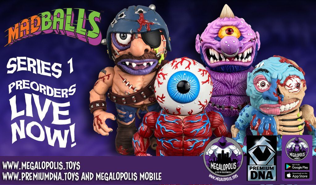 Megalopolis: Premium DNA Madballs Wave 1 Action Figures Now Up for Pre ...