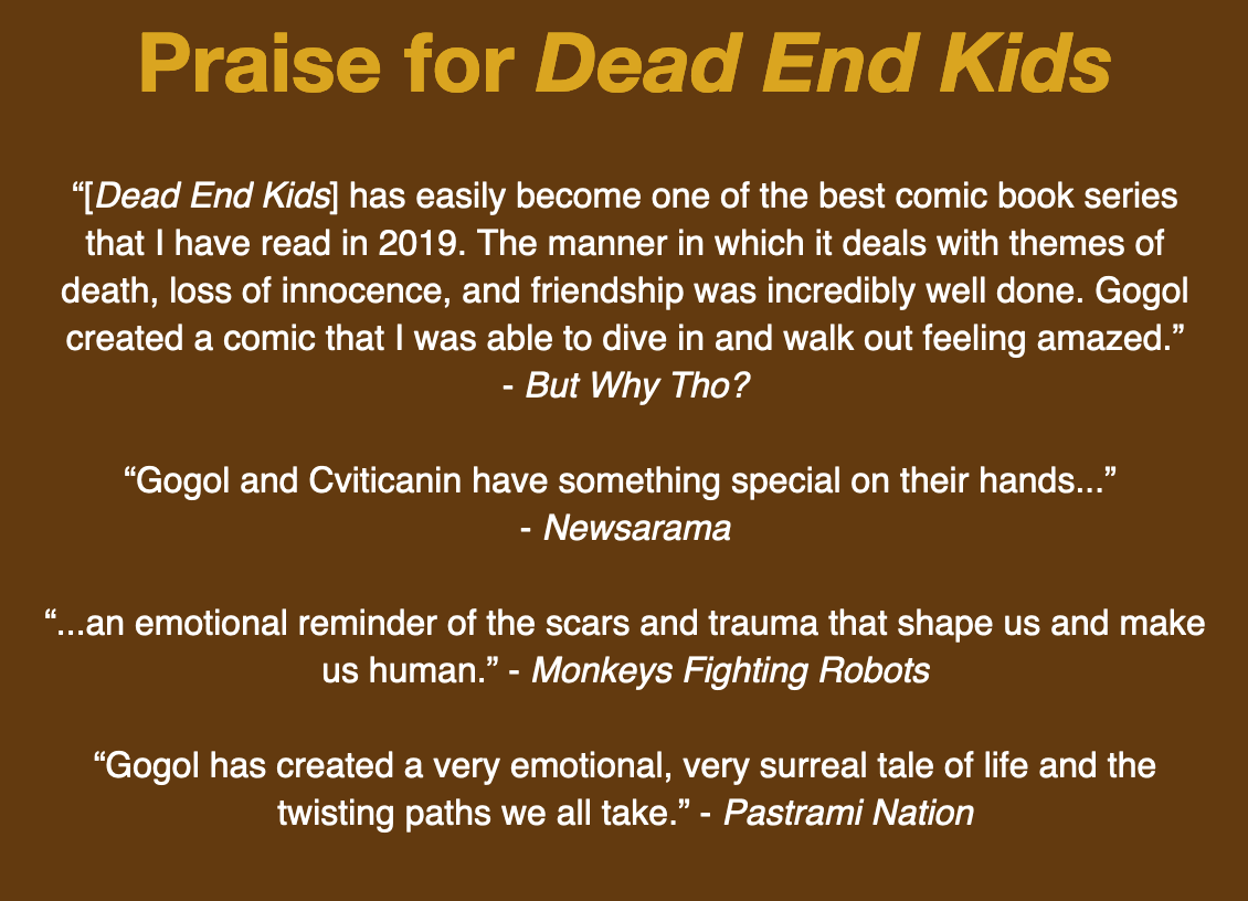 Ringo-nominated Writer Frank Gogol Revisits Dead End Kids Saga ...